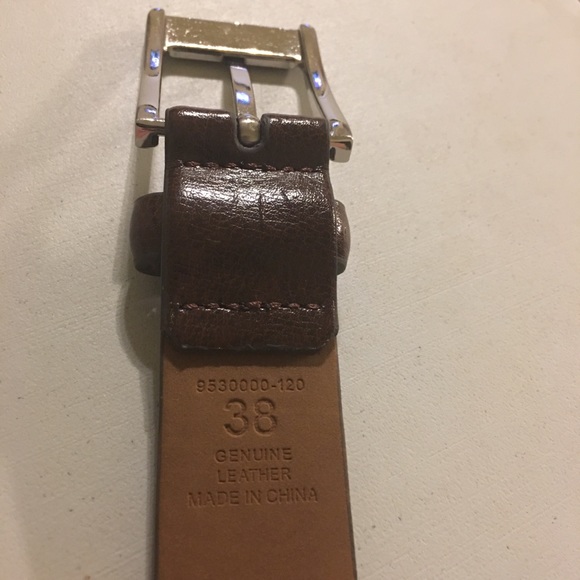 Accessories | Brown Leather Belt Size 38 | Poshmark